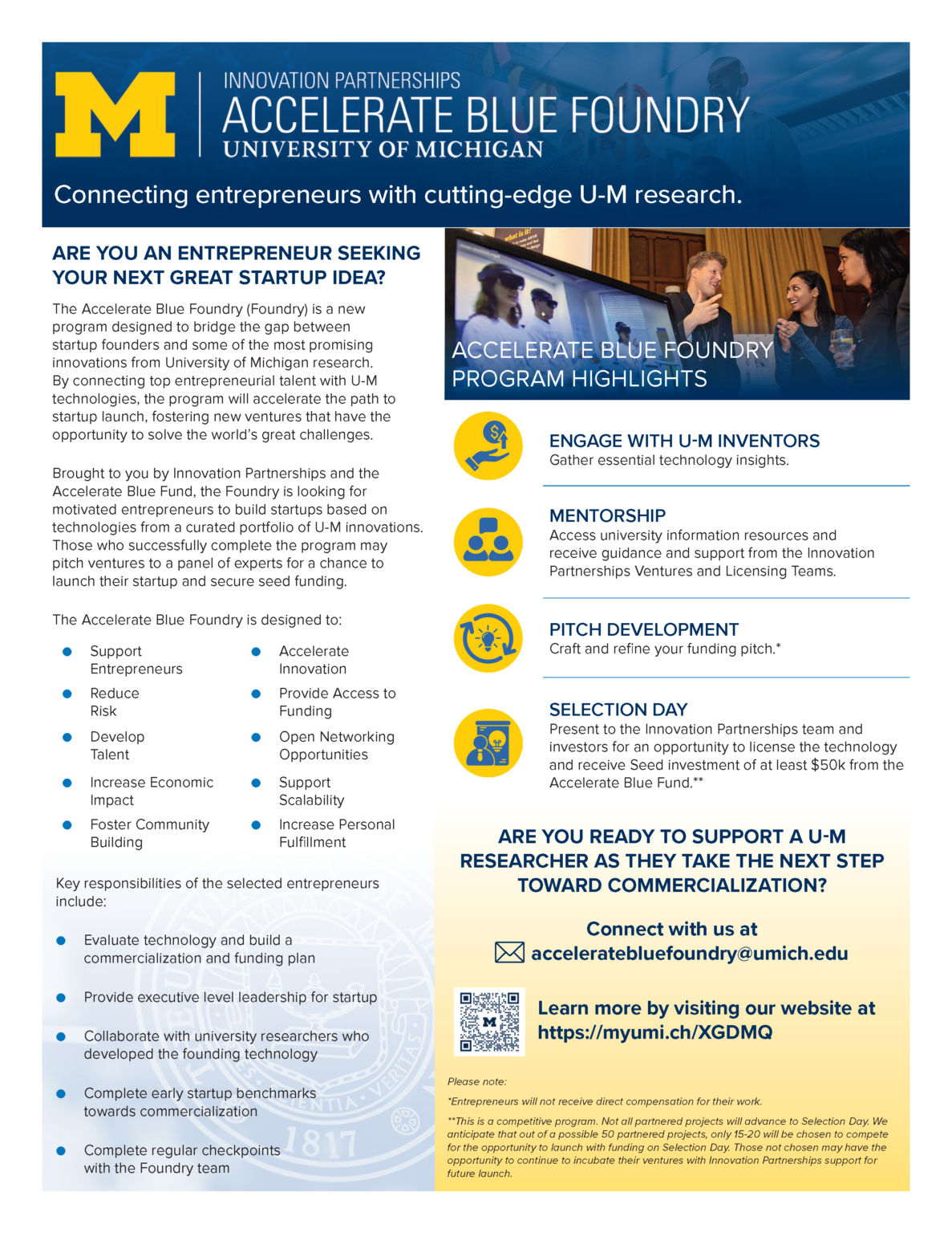 Accelerate Blue Foundry - UM - Innovation Partnerships